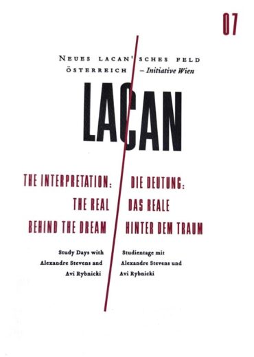 Lacan - The Interpretation : the Real behind the Dream - ECF Echoppe