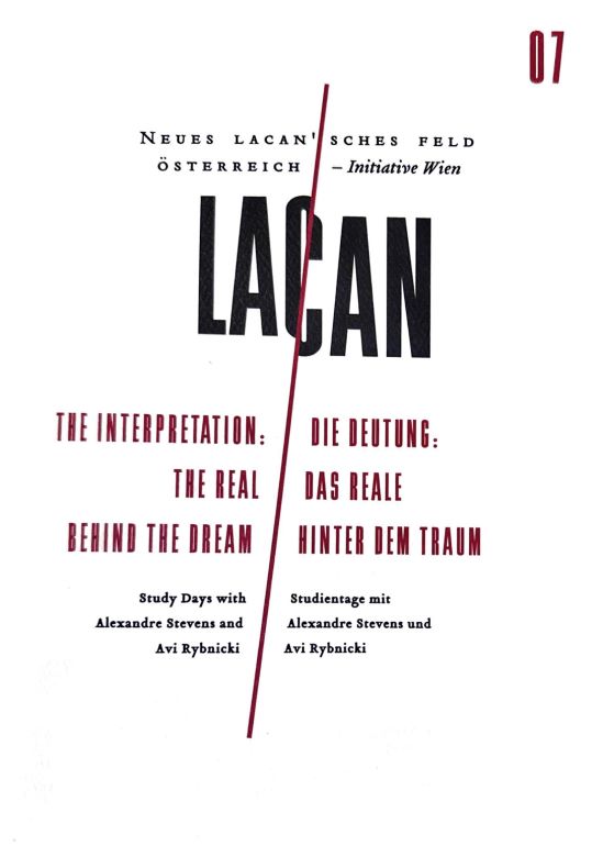Lacan - The Interpretation : the Real behind the Dream - ECF Echoppe